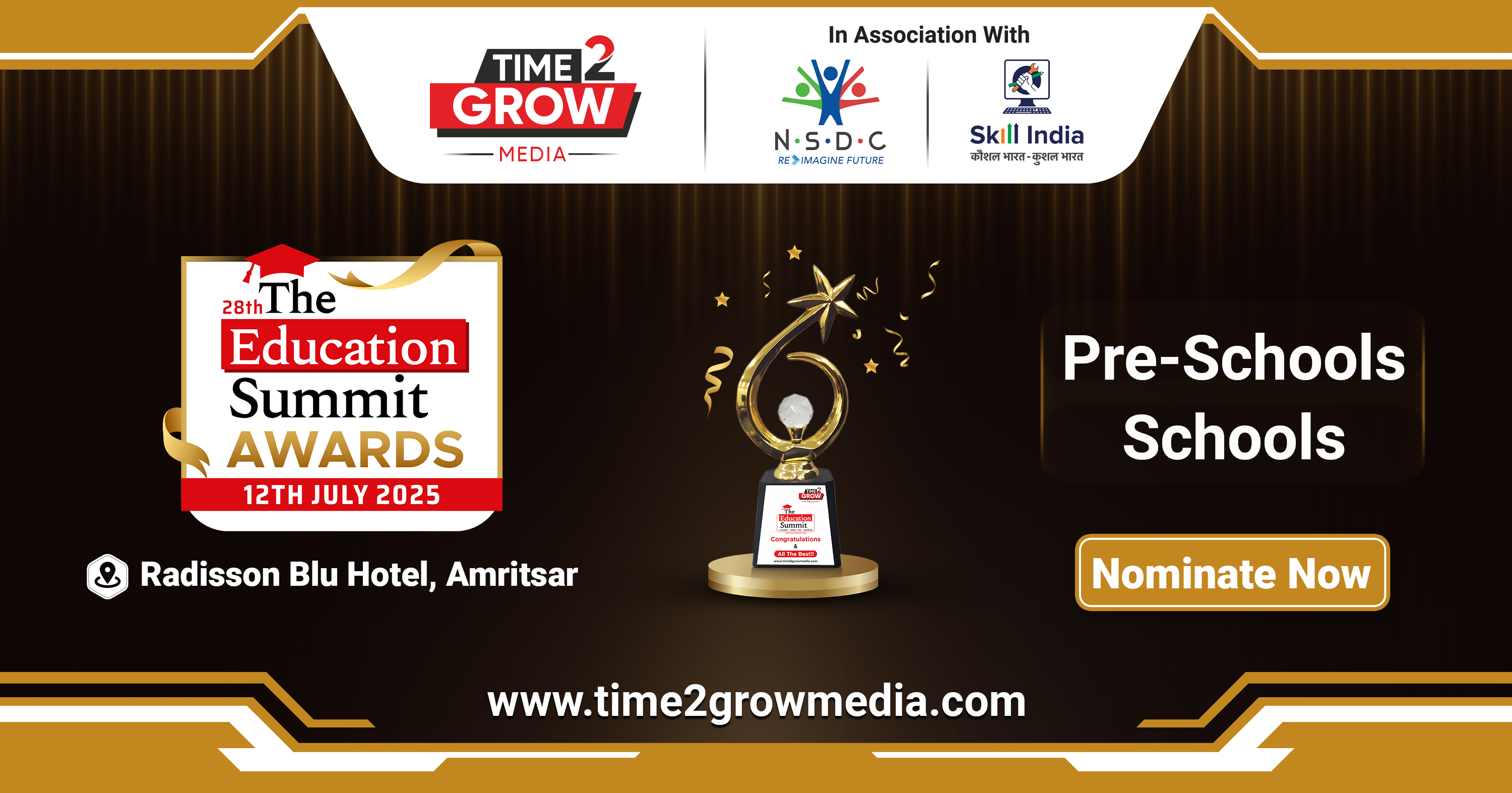 Nomination Form for Pre-Schools and Schools | The Education Summit Awards, Amritsar